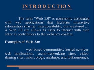 Web 2 0 Ppt | PPT | Web Design and HTML | Internet