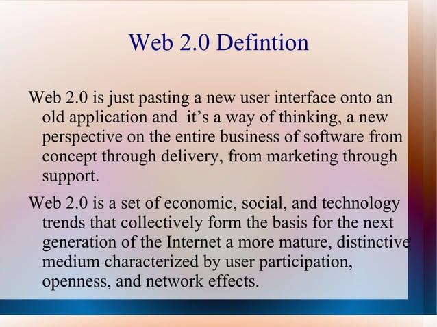 Web 2.0 Ppt Chandrasekar | PPT