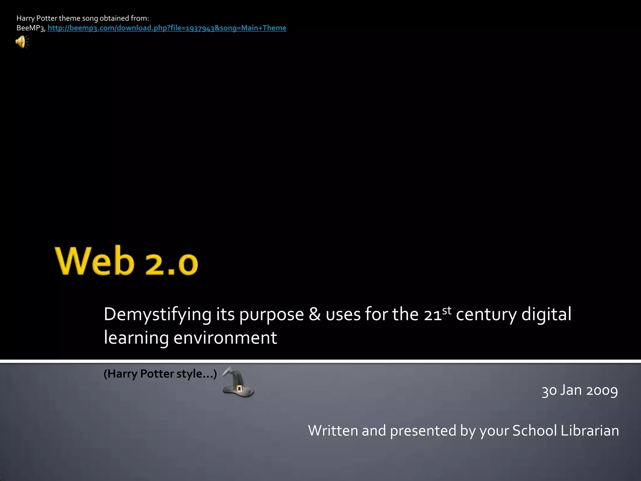 Web 2.0: demystifying its purpose & uses for the 21st century digital learning environment | PPT