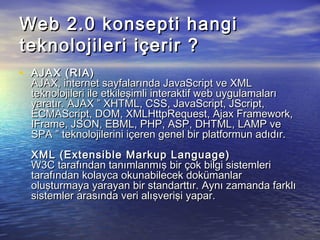 Web 2.0 teknolojileri | PPT