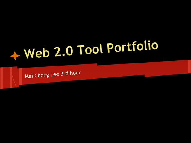 Web 2.0 tool portfolio | PDF