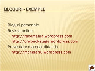 Web2.0 - tutorial si exemple | PPT