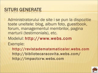 Web2.0 - tutorial si exemple | PPT