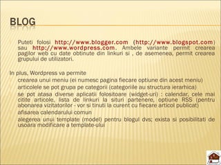 Web2.0 - tutorial si exemple | PPT