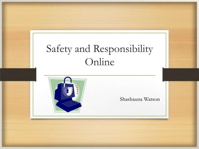 Safety and Responsibilty Online | PPTX