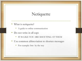 Safety and Responsibilty Online | PPTX