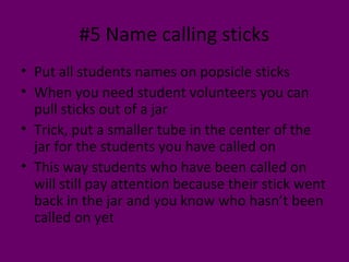 Classroom management ideas | PPT