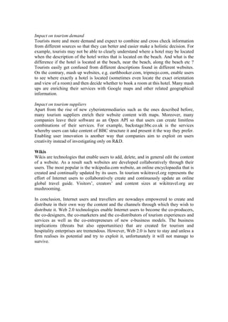 Web 2.0 in Tourism | PDF