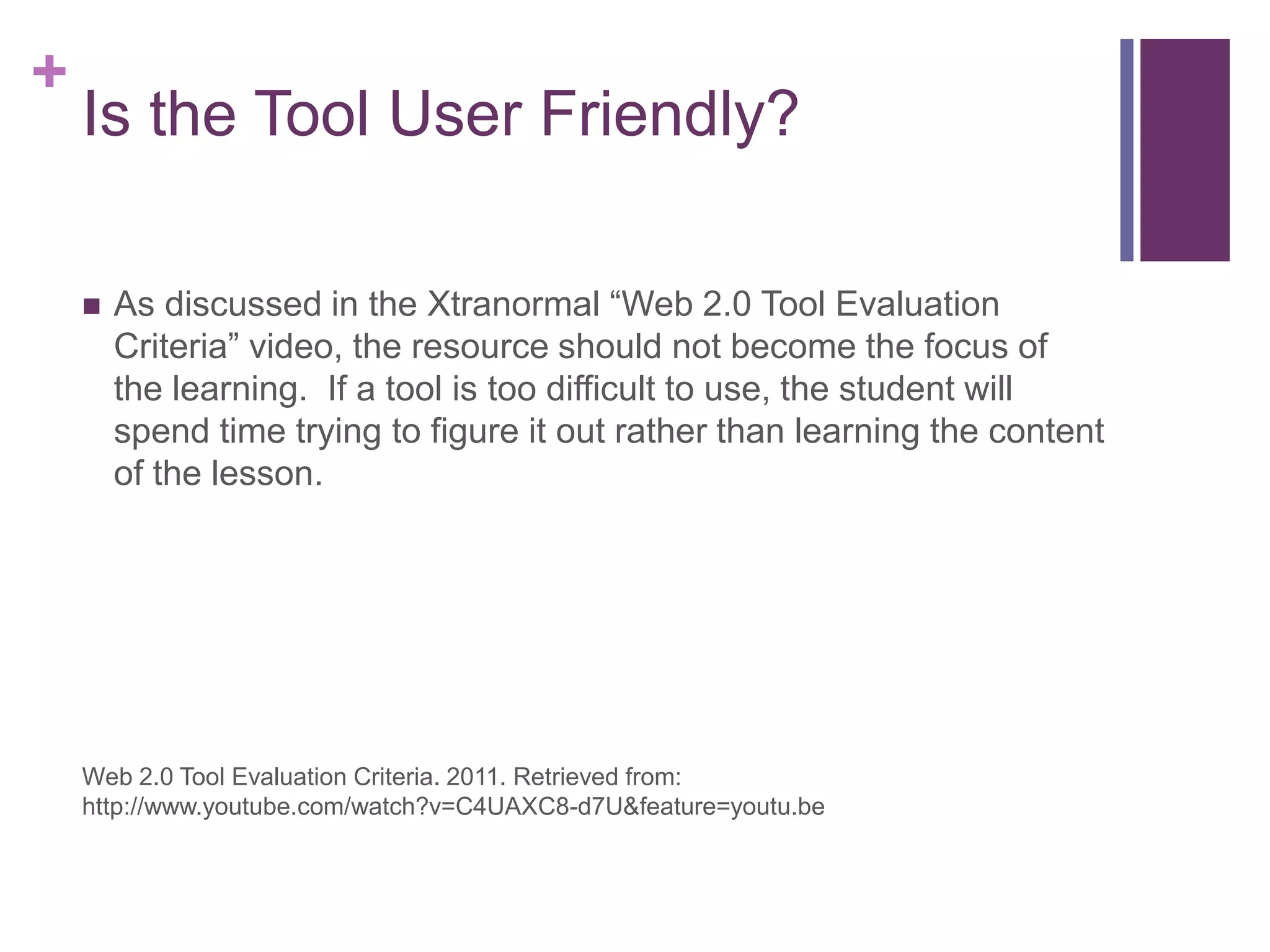 Web 2.0 tool reflection | PPTX