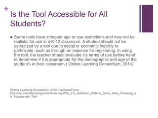 Web 2.0 tool reflection | PPTX