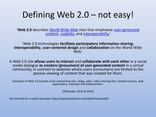 Web 2.0 2017 Class 4D | PPTX | Social Networking | Internet