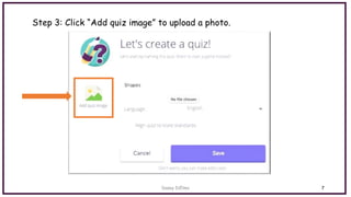 Web 2.0 tool how to create an assessment in quizizz | PPTX