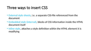 web designing and development part (two) | PPT