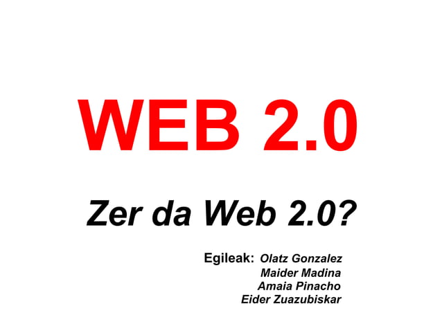 Web 2 0 | PPT