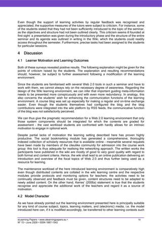 Web 2.0 Learning Environment | PDF