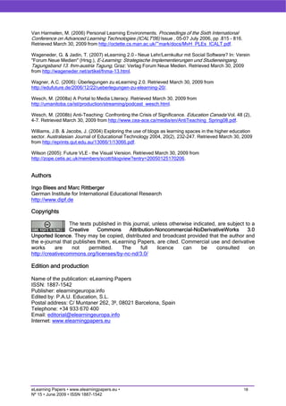 Web 2.0 Learning Environment | PDF