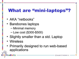 Web 2.0 and Mini-Laptops: A Winning Combination | PPT
