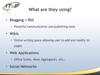 Web 2.0 Student Toolkit - Updated 8/22/08 | PPT | Social Networking ...