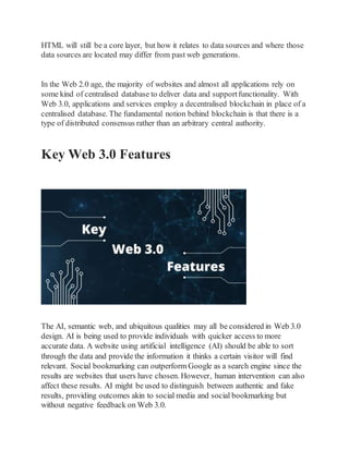 Web3.0Document.docx | Web Design and HTML | Internet
