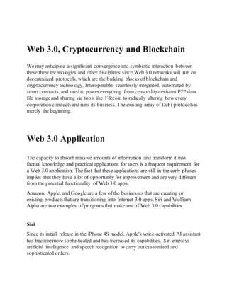 Web3.0Document.docx | Web Design and HTML | Internet