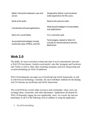 Web3.0Document.docx | Web Design and HTML | Internet