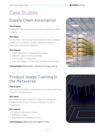 Web 3.0 for Supply Chain by Cosdec Alpha | PDF