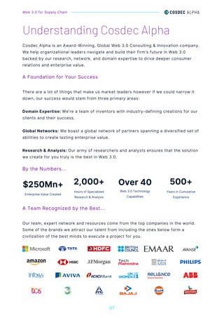 Web 3.0 for Supply Chain by Cosdec Alpha | PDF
