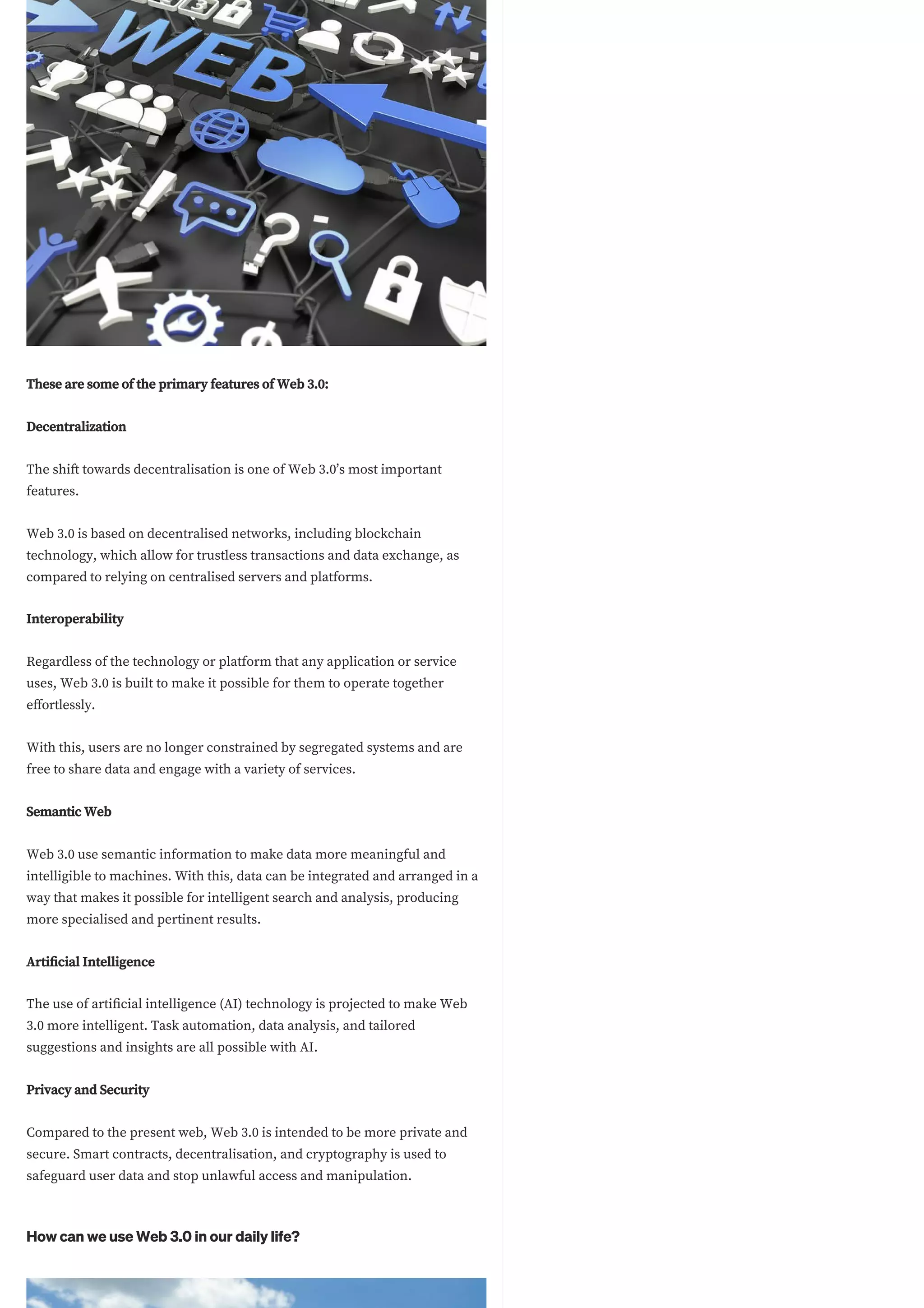 Web 3.0 app- features and its importance in future | PDF