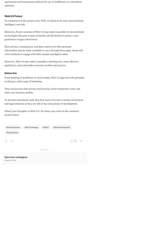 Web 3.0 app- features and its importance in future | PDF