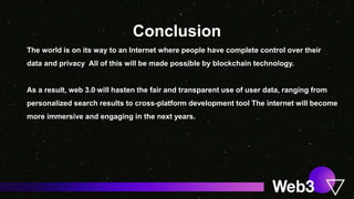 web 3 poerpoint presentation in simple words and the evolution of web ...