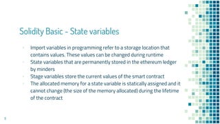 Web3 - Solidity - 101.pptx | Programming Languages | Computing