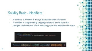 Web3 - Solidity - 101.pptx | Programming Languages | Computing