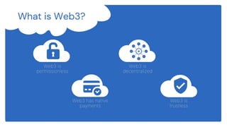 Web3 - The Decentralized Internet of the Future | PPTX