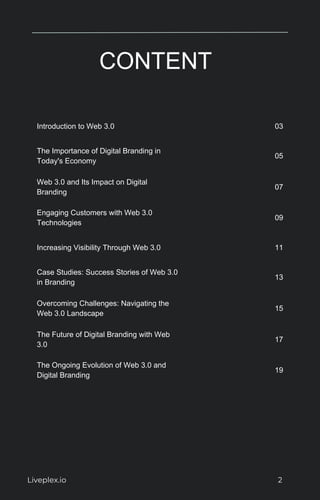 Web 3 - The Key to Digital Branding Success | PDF