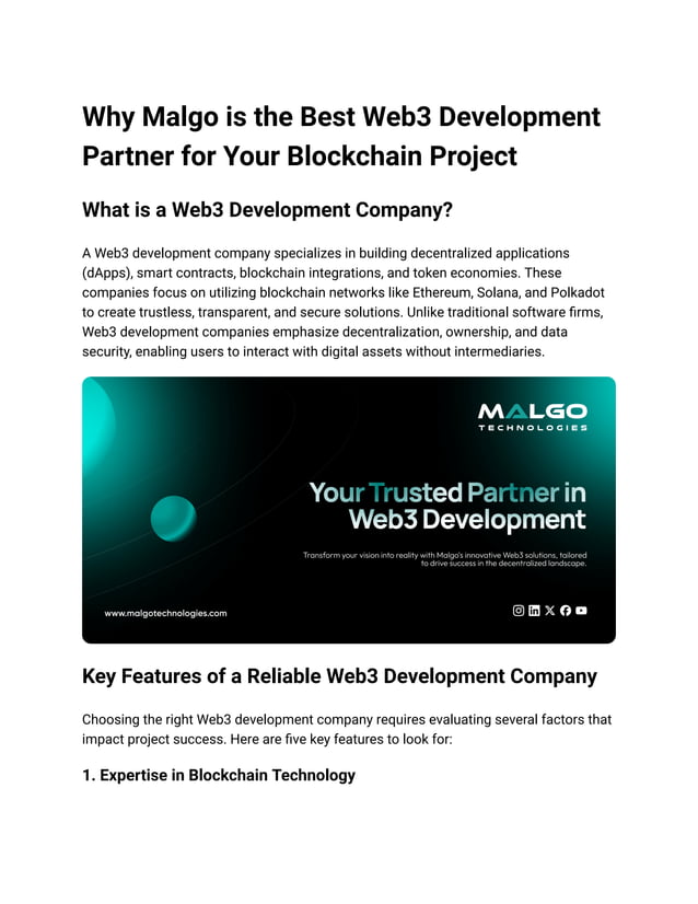 'Web3 development company ,web3 company" | PDF