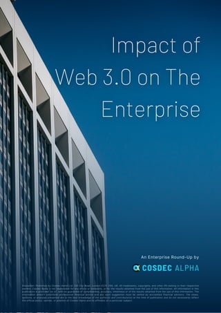 Web3’s Impact on Enterprise by Cosdec Alpha | PDF | Web Development ...