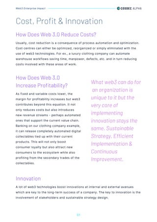 Web3’s Impact on Enterprise by Cosdec Alpha | PDF | Web Development ...