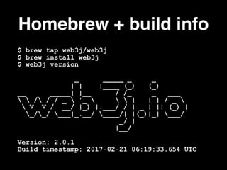 Web3j 2.0 Update | PPT
