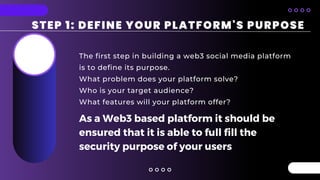 Steps to build Web3 social media platform.pdf