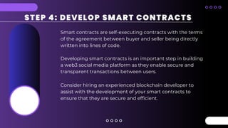 Steps to build Web3 social media platform.pdf