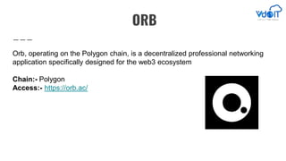 Web3 Social Media dAPPS 2023 | PPTX