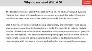 Agicent Technologies : -What is Web 4.0 ? | PPT