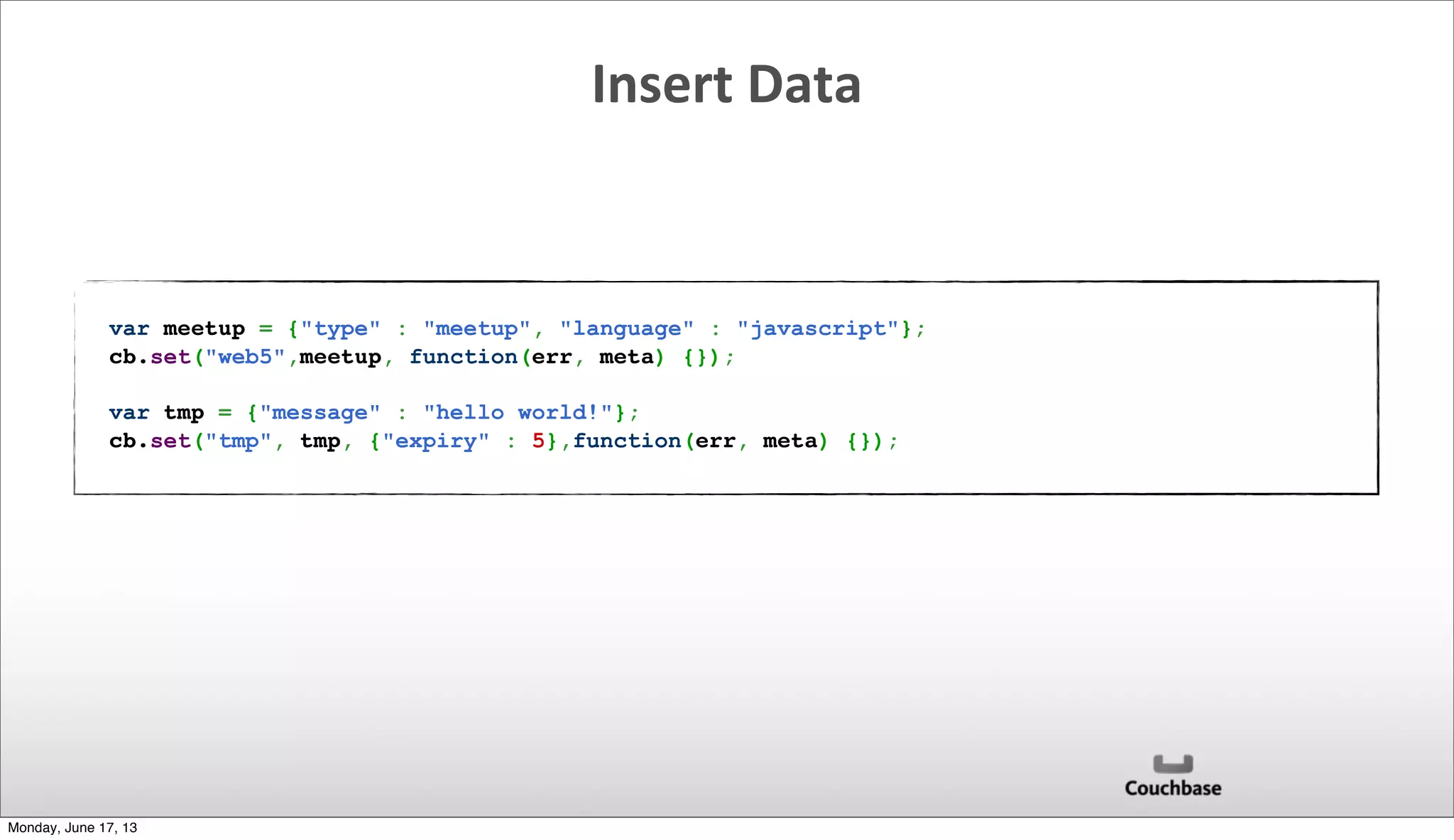 Introduction to NoSQL with Couchbase | PPT