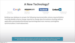 Introduction to NoSQL with Couchbase | PPT