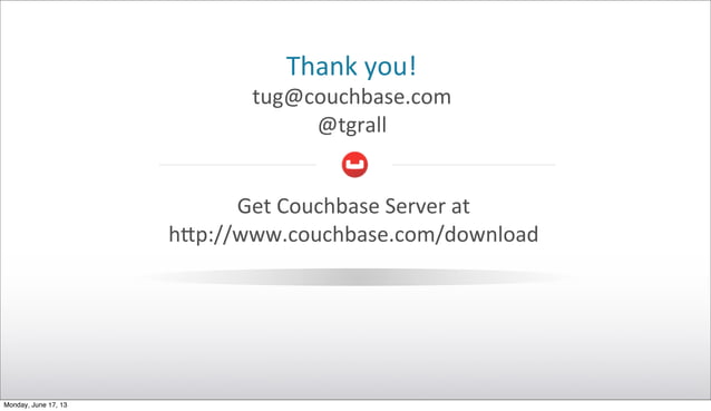Introduction to NoSQL with Couchbase | PPT