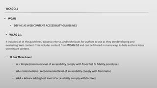 Web Accessibility & Usability Principle | PPT