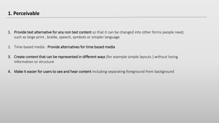 Web Accessibility & Usability Principle | PPT