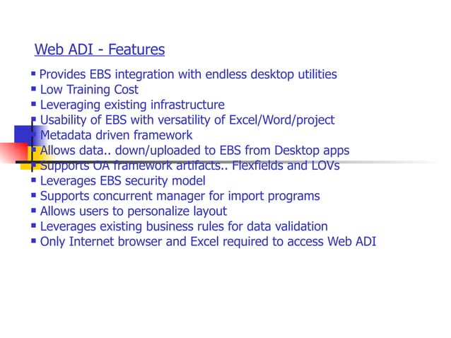 Oracle Web Adi Implementation Steps Ppt Web Development Internet