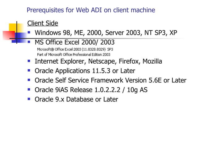 Oracle Web ADI Implementation Steps | PPT | Web Development | Internet