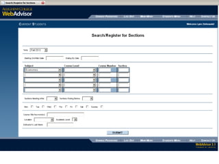 Webadvisor class registration | PPT